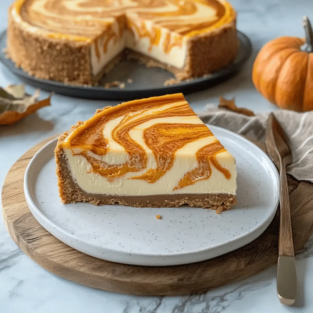 Irresistible Pumpkin Swirl Cheesecake for Fall Gatherings
